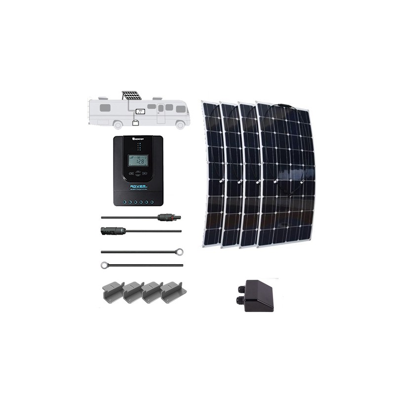 FLEXIBLE 12V 400W RV Solar Kit with Installation Included